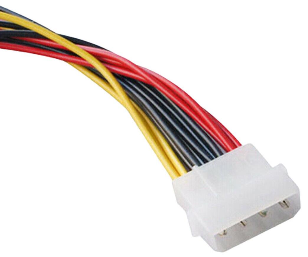 Alfais 4985 Kasa içi 3 Port ide Molex Sata Power Hdd 4 Pin Güç Kablosu ...