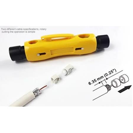 Alfais 5029 Koaksiyel Universal Rg Kablo Soyucu Sıyırıcı - Evaletim